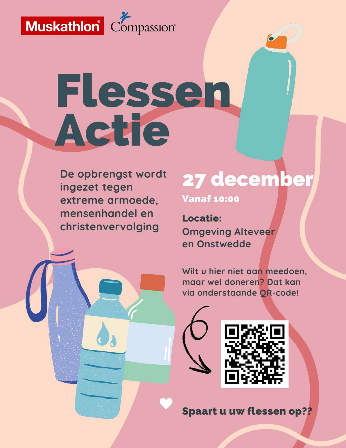 Flessenactie voor Compassion op 27 december - Stichting Onstwedde