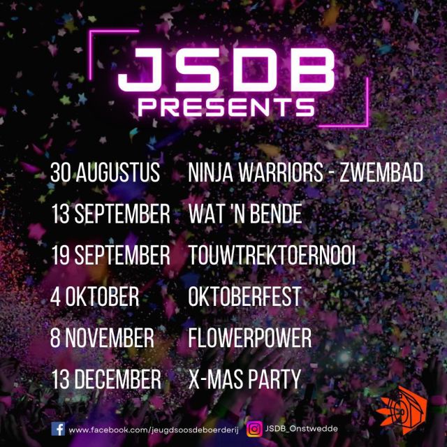 Programma nieuw seizoen JSDB Onstwedde - Stichting Onstwedde